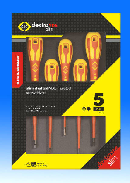 C.K DextroVDE Slim Screwdriver Set/5 PZ/SL | CK (T49283D)
