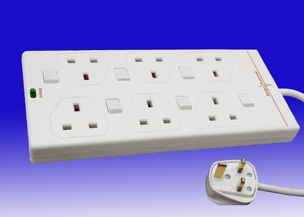 Surge Protected Trailing Extension Sockets - Anti Surge